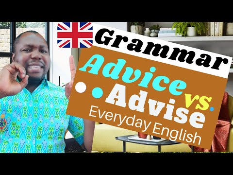 English Grammar: Advice or Advise - Learners' Questions