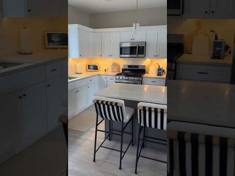 Under cabinet lights 😍✨ Lights are on my Amz under “Indoor Lights” link in bio #aesthetic #kitchen