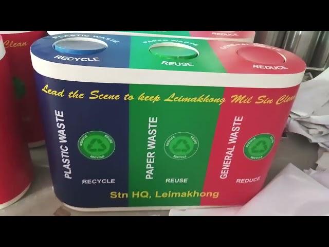 Fiber Dustbin - Fiber Duo Dustbin Manufacturer from New Delhi
