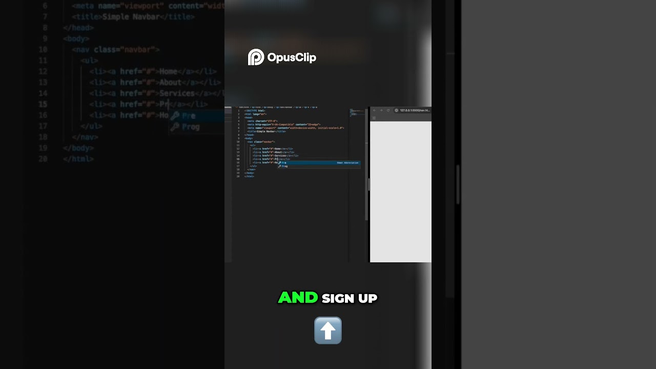 HTML Navbar Tutorial  Build a Responsive Menu FAST! #frontendcourse #coding #webdevelopment