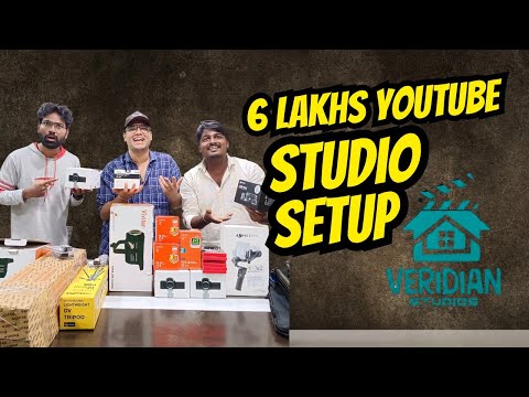 6 Lakh Rupees Youtube Studio Setup - Veridian Studios - Subscribe and Encourage New Talent #telugu