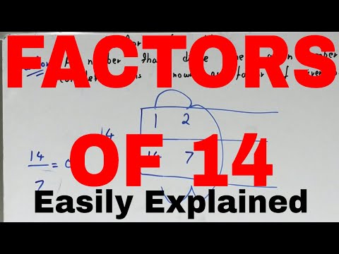 Factor of 14|How to find factor of 14|Find all factors of 14|Find the factor of 14|14 factors