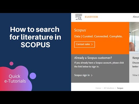 #usm #usmlibrarytv How to search for literature in Scopus