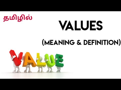 Values : Meaning and Definition in Tamil | B.Ed Syllabus | Semester 4 | Values and Peace Education