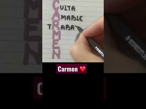 Significado del nombre CARMEN #significado #nombre #carmen
