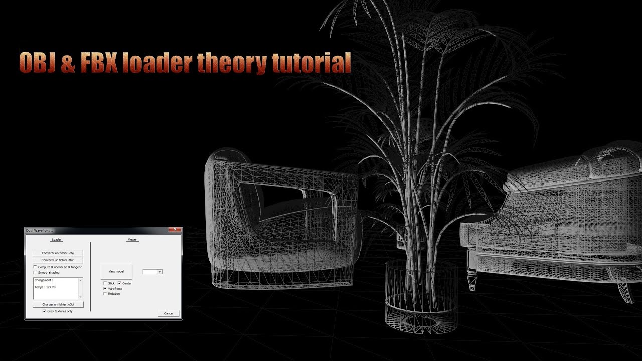 3D model loader tutorial OBJ loader + FBX , Visual C++ Directx & OpenGl