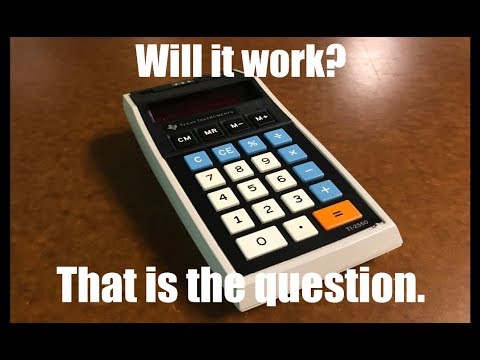 Found a Vintage Texas Instruments Calculator! | Will it work? | Mastergeko4