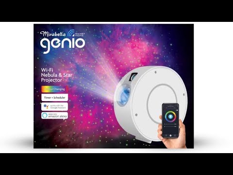 Mirabella Genio Wi-Fi Nebula Star Projector: Full Setup and Review ⭐️ ⭐️ ⭐️ ⭐️