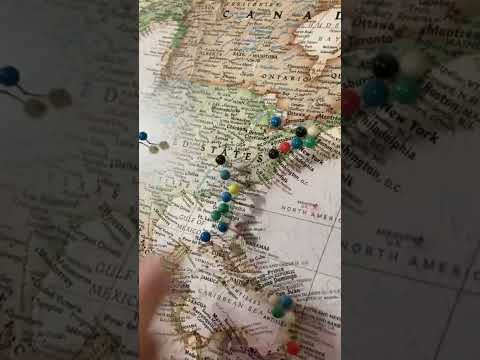 Marking Nashville on the map. #nashville #map #worldmap #tennessee