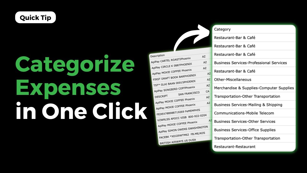 Automatically Categorize Expenses from Bank Statements