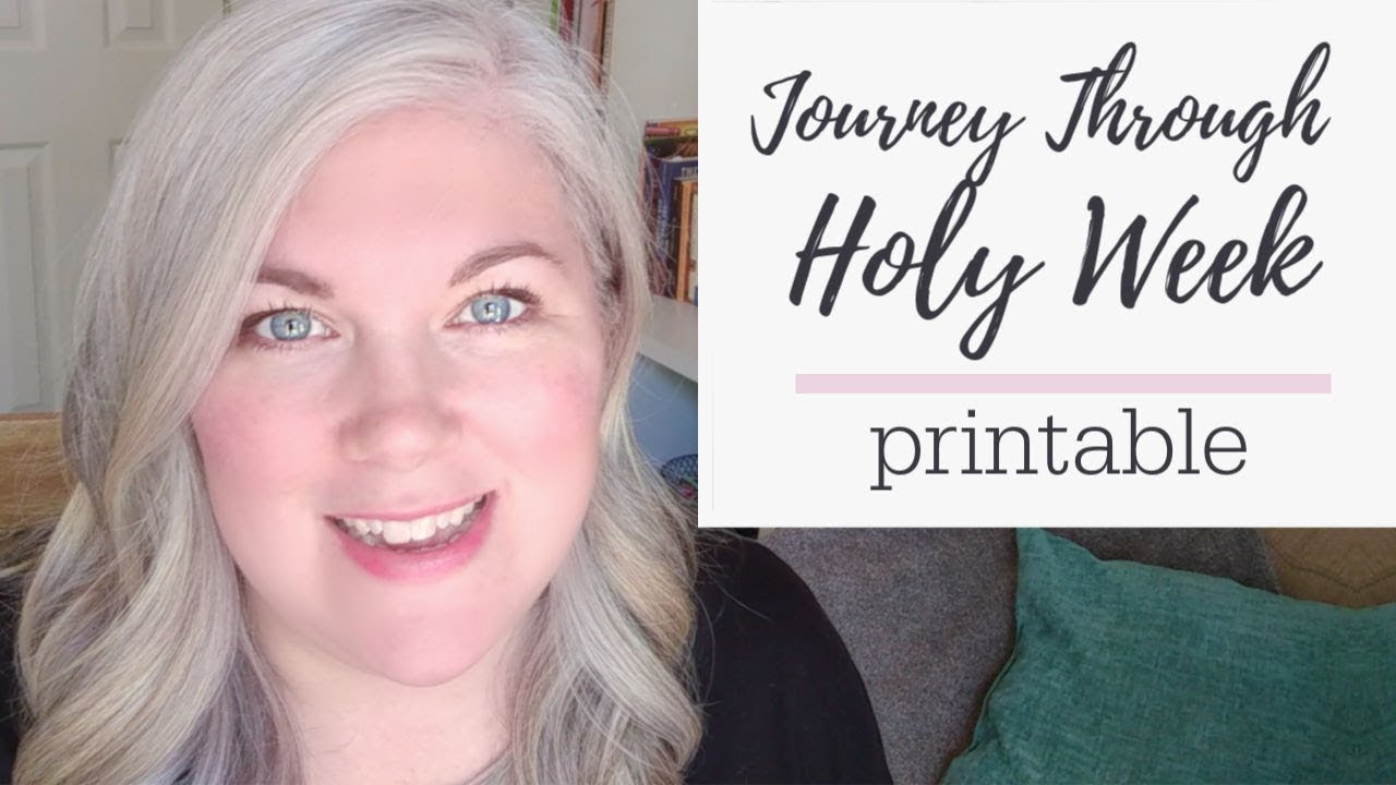 Holy Week Calendar || Printable