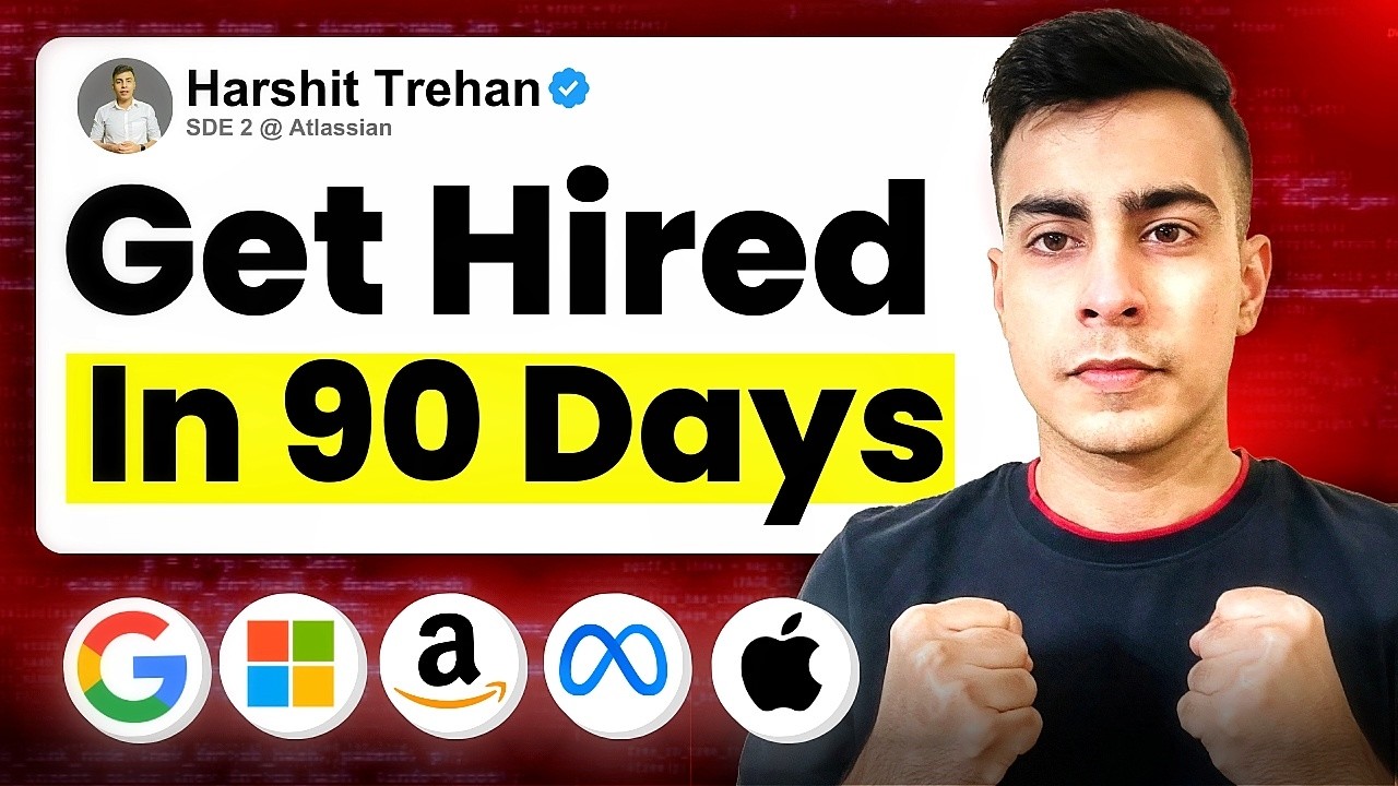 The Exact 90-Day Plan to Crack Tech Internships & Placements | Atlassian, Juspay, BNY, TCS, Infosys