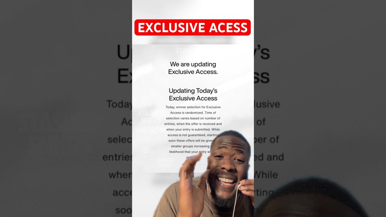 NIKE SNKRS APP EXCLUSIVE ACCESS CHANGE IS TERRIBLE 👎🏿