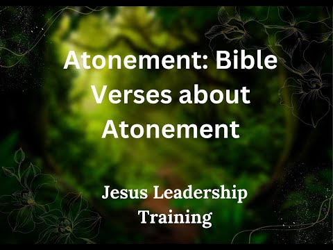 Atonement: Bible Verses about Atonement