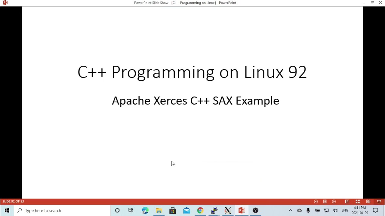 C++ Programming on Linux -  Apache Xerces C++ XML SAX Parsing Example