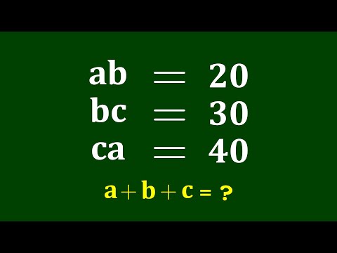 A Nice Algebra Problem | Math Olympiad | How to solve for a+b+c=?