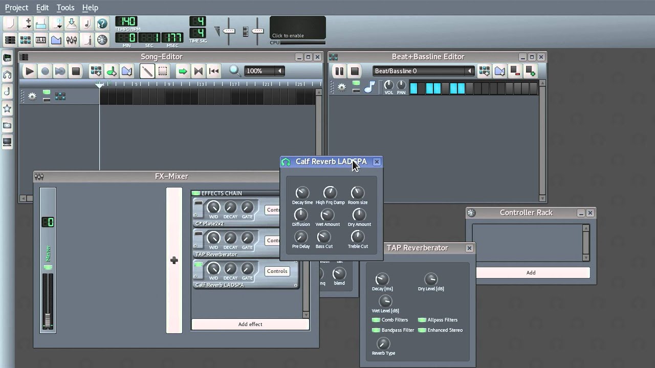 Easy LMMS Tutorial: Clap Track with Reverb