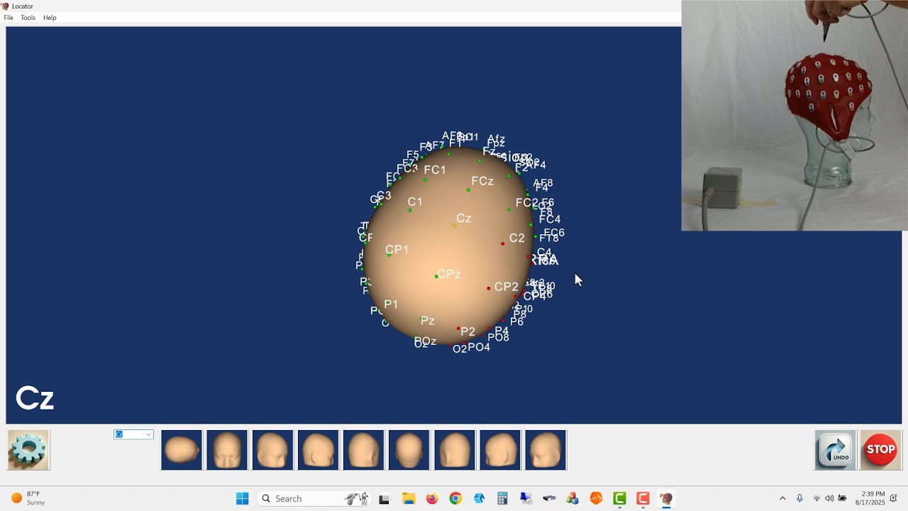 Electrode Digitizing with Polhemus Using a 3D Probe - Locator 2.0 Tutorial Video