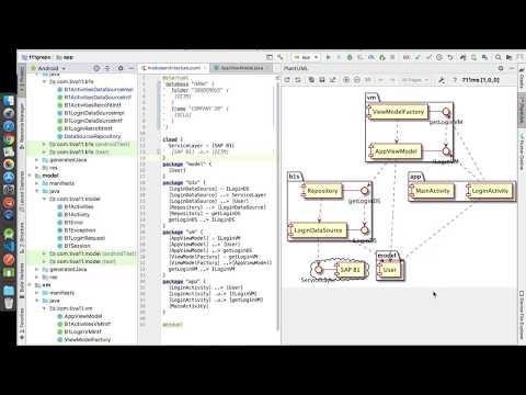 Android Java - Architecture Diagrams with PlantUML, J8 Method References