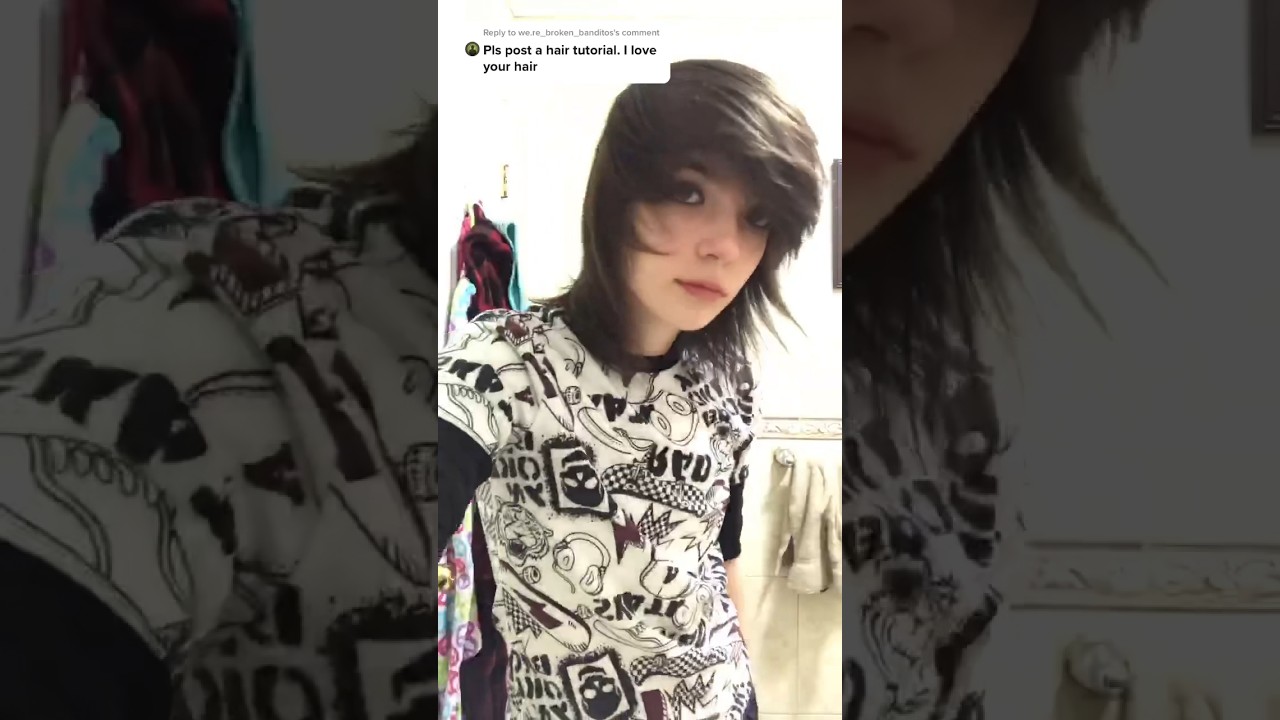 Older hair tutorial! #longemohair#emohair#emohairtutorial#emofringe#emobangs#emo#emokid#emoteen#hair