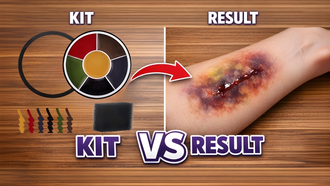 6 Color Bruise Makeup Kit Review | Easy FX SFX Makeup for Face & Body | Halloween & Special Effects