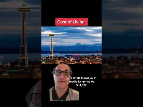 Can You Afford to Live in Seattle?! #washington #seattle #costofliving #states #finance