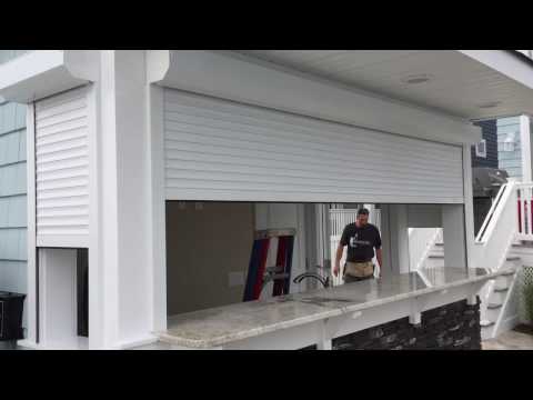 Motorized Storm Shutters