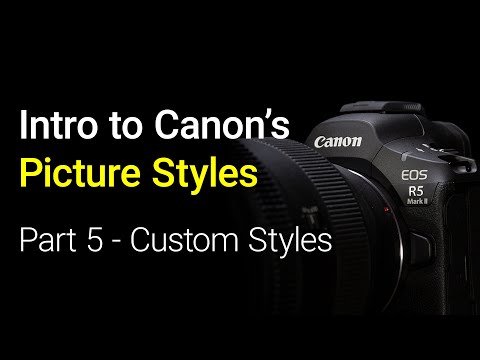 Canon R5 II & I: Custom Picture Styles