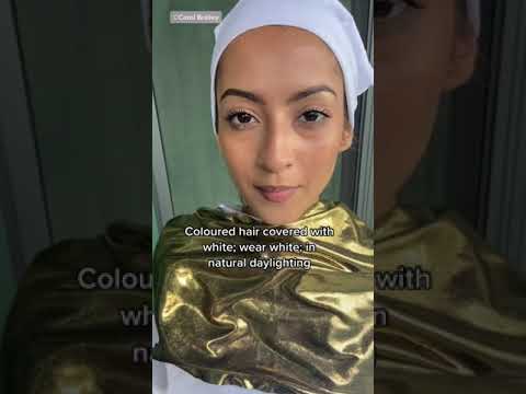 Gold vs Silver test to find undertone (colour analysis way) #coloranalysis #colouranalysis