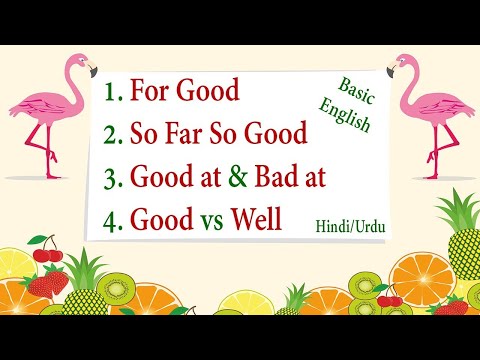 good meaning in Urdu | good meaning in urdu | good meanings in urdu | so far so good