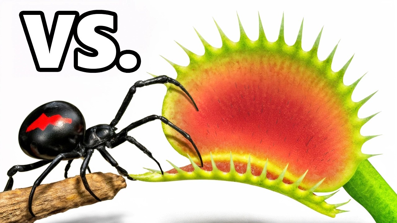 Black Widow vs. Venus Fly Trap