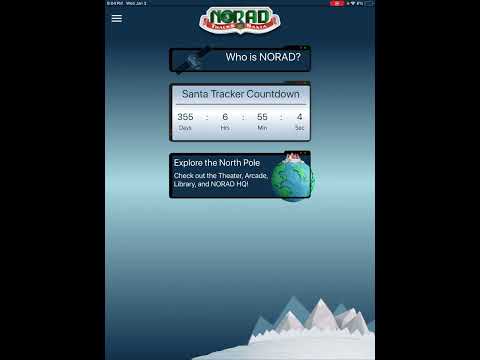 Santa tracker countdown #santatracker #christmas #noradtrackssanta #shorts