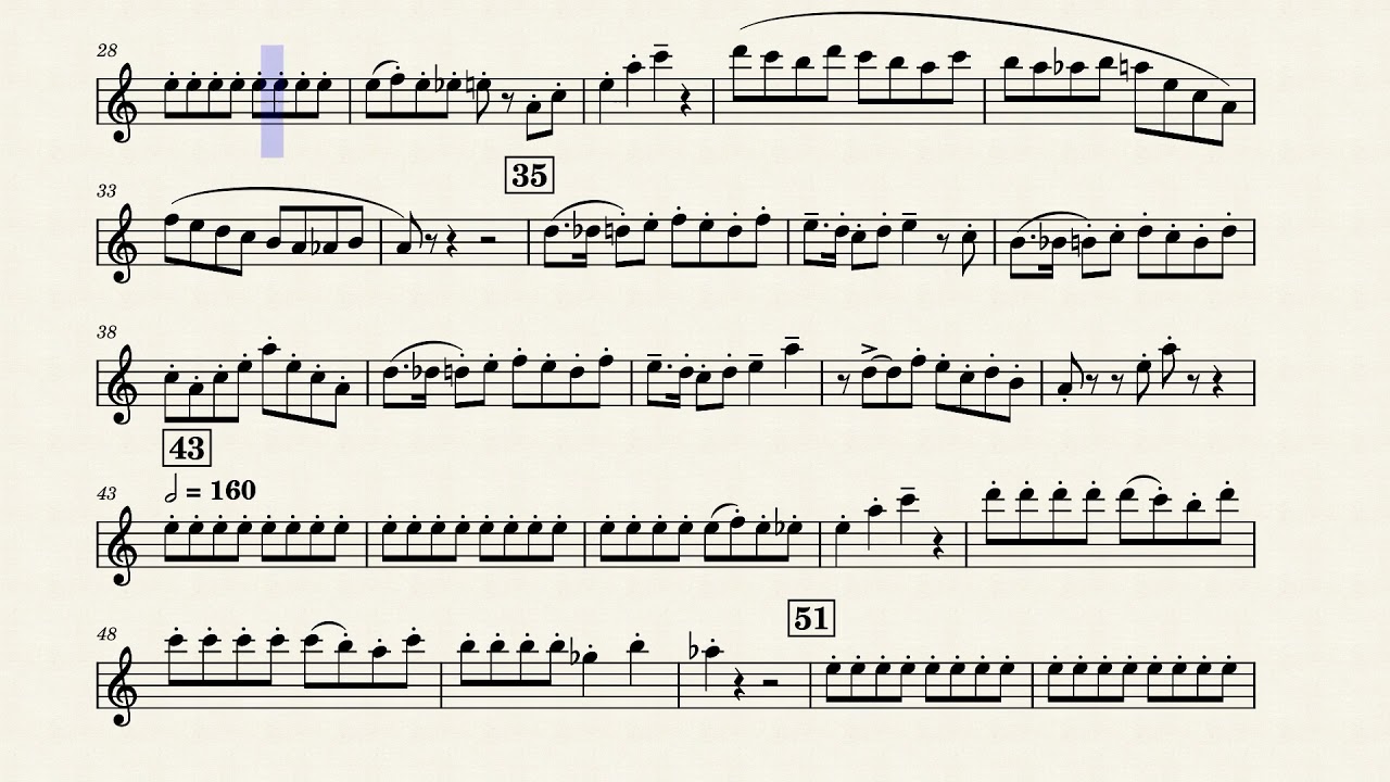 Rush E, Arr. for Flute