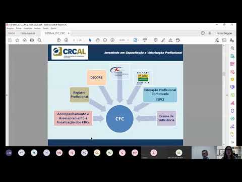 Palestra da VP de Registro do CRCAL, Adriana Araújo, sobre o Sistema CFC CRC's.