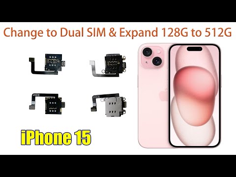 iPhone 15 - Converting eSIM to Dual SIM & Expand 128G to 512G #esim #iphone15 #huaqiangbei
