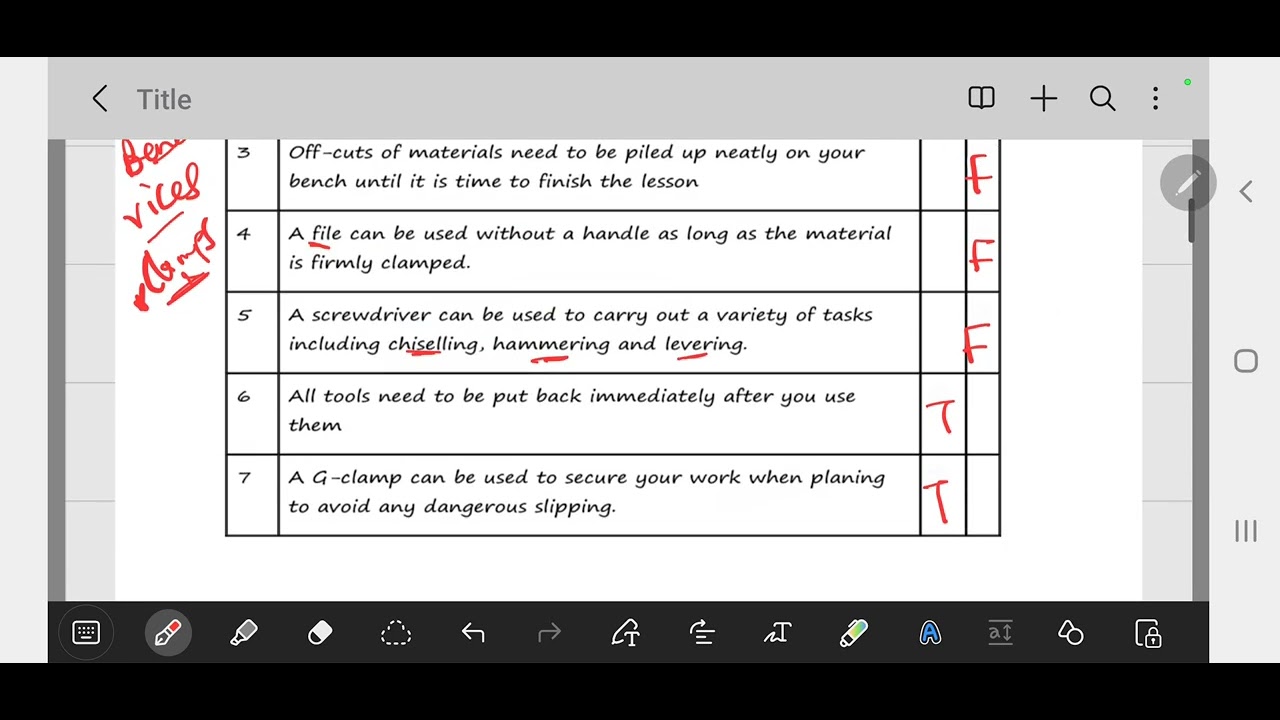 Workshop Technology chapter 1 practice question 1