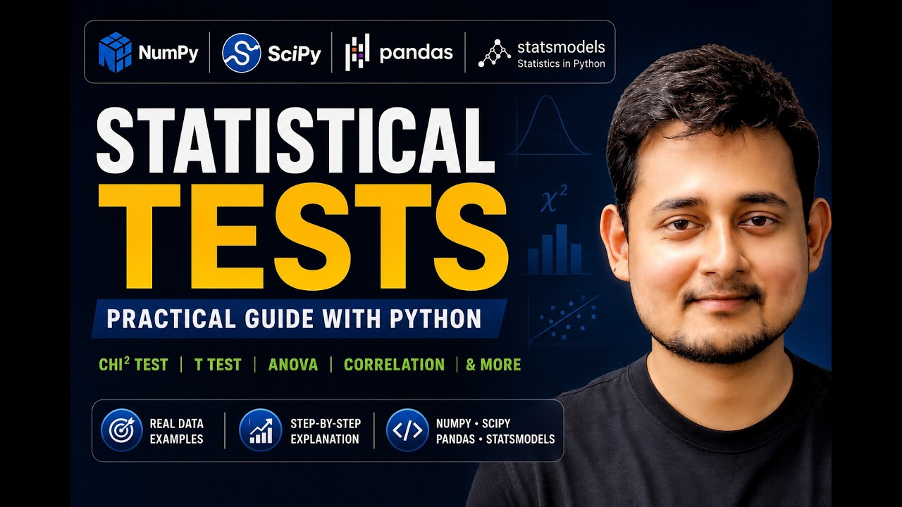 Statistical Tests in Python | NumPy, SciPy, Pandas & Statsmodels Tutorial
