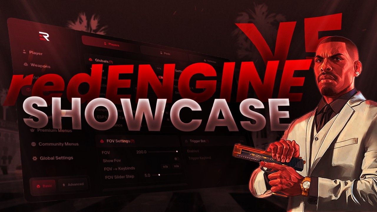 redENGINE V5 Showcase | Best FiveM Executor 2026