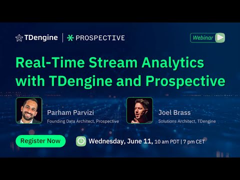 TDengine Prospective Integration - Real-time stream analytics with TDengine + Prospective