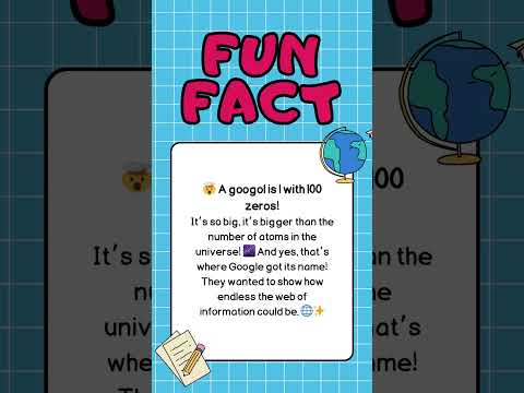 Did You Know? A Googol is 1 with 100 Zeros! 🤯