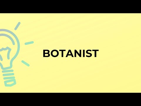 What is the meaning of the word BOTANIST?