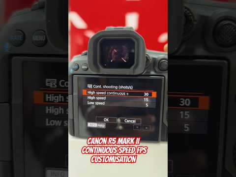 Canon R5 Mark II Continuous Shooting Speed Customisation|New Features #eosr5ii #photography #canon