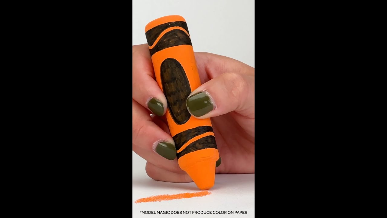 Colossal Orange Crayon #Crayola #ModelMagic #Draw #Color #Sculpt #Orange #shorts