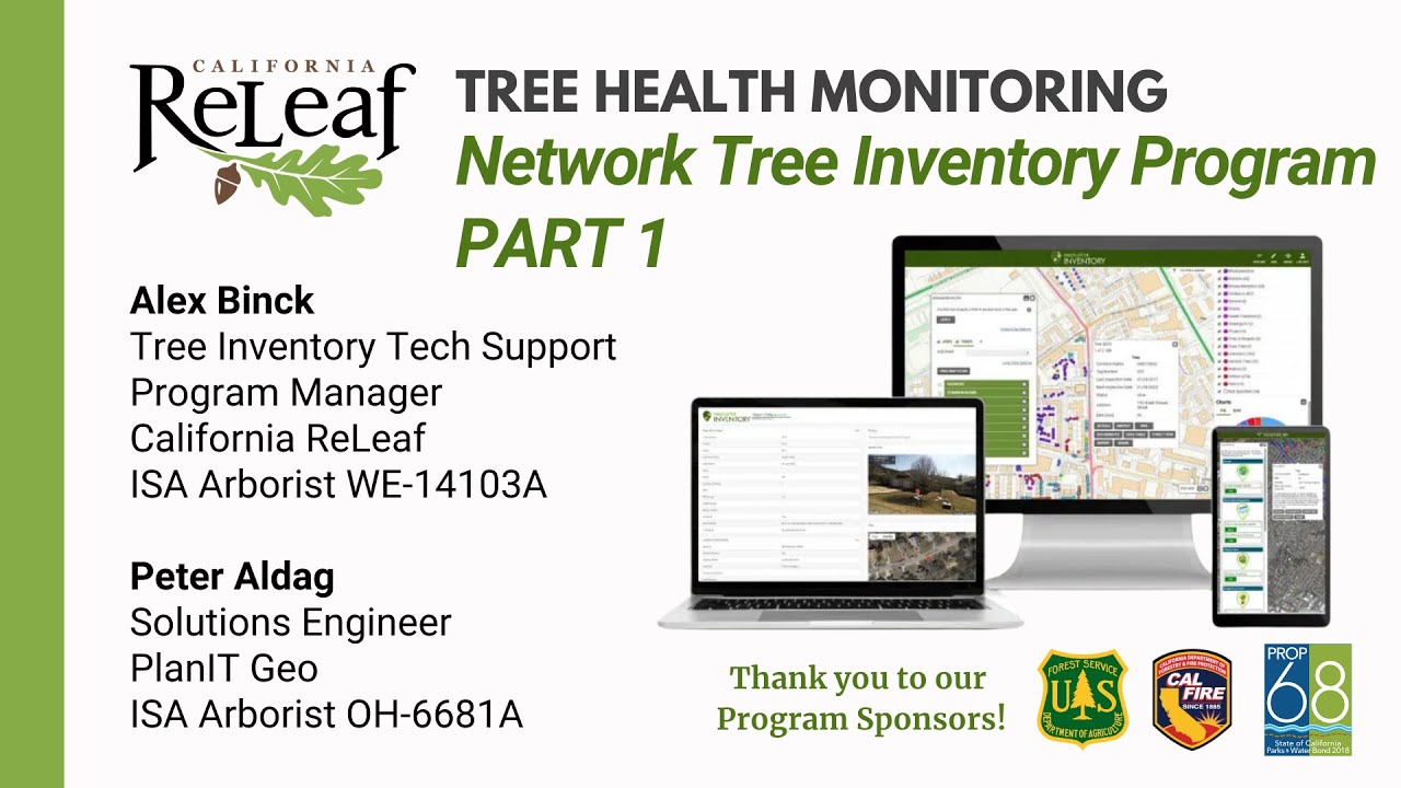 Tree Health Monitoring Part 1 -  ReLeaf Network Tree Inventory Program Webinar Training