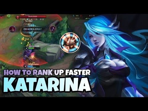 WILD RIFT KATARINA : HOW TO RANK UP FASTER | WILD RIFT KATARINA BUILD & RUNES | #wildrift #katarina