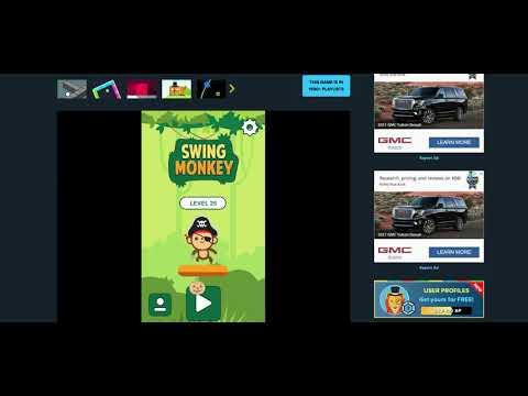 Swing Monkey (Levels 15-30 Cool Math Games