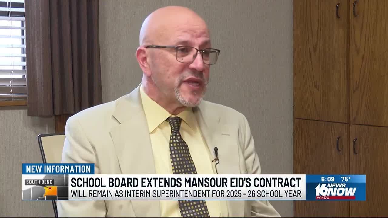 South Bend school board extends Mansour Eid’s superintendent contract for another year