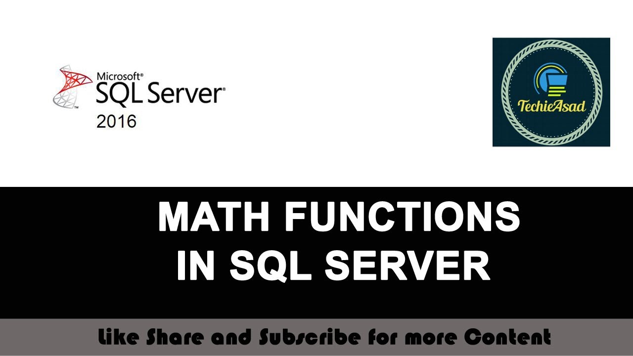 44- Math Functions in SQL SERVER
