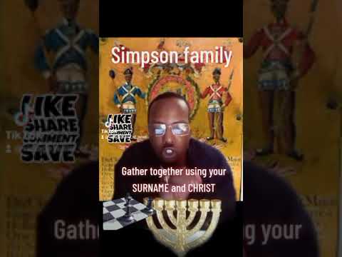 Hebrew Israelite Simpson family surname origin and coat of arm history