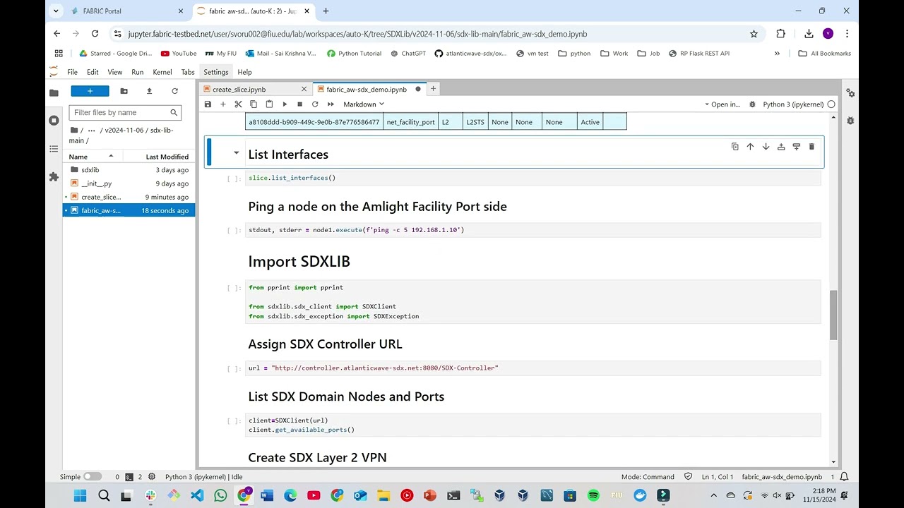 SDXLib - AtlanticWave SDX Cross-Domain Orchestration & Provisioning for Facilities and R&E Networks